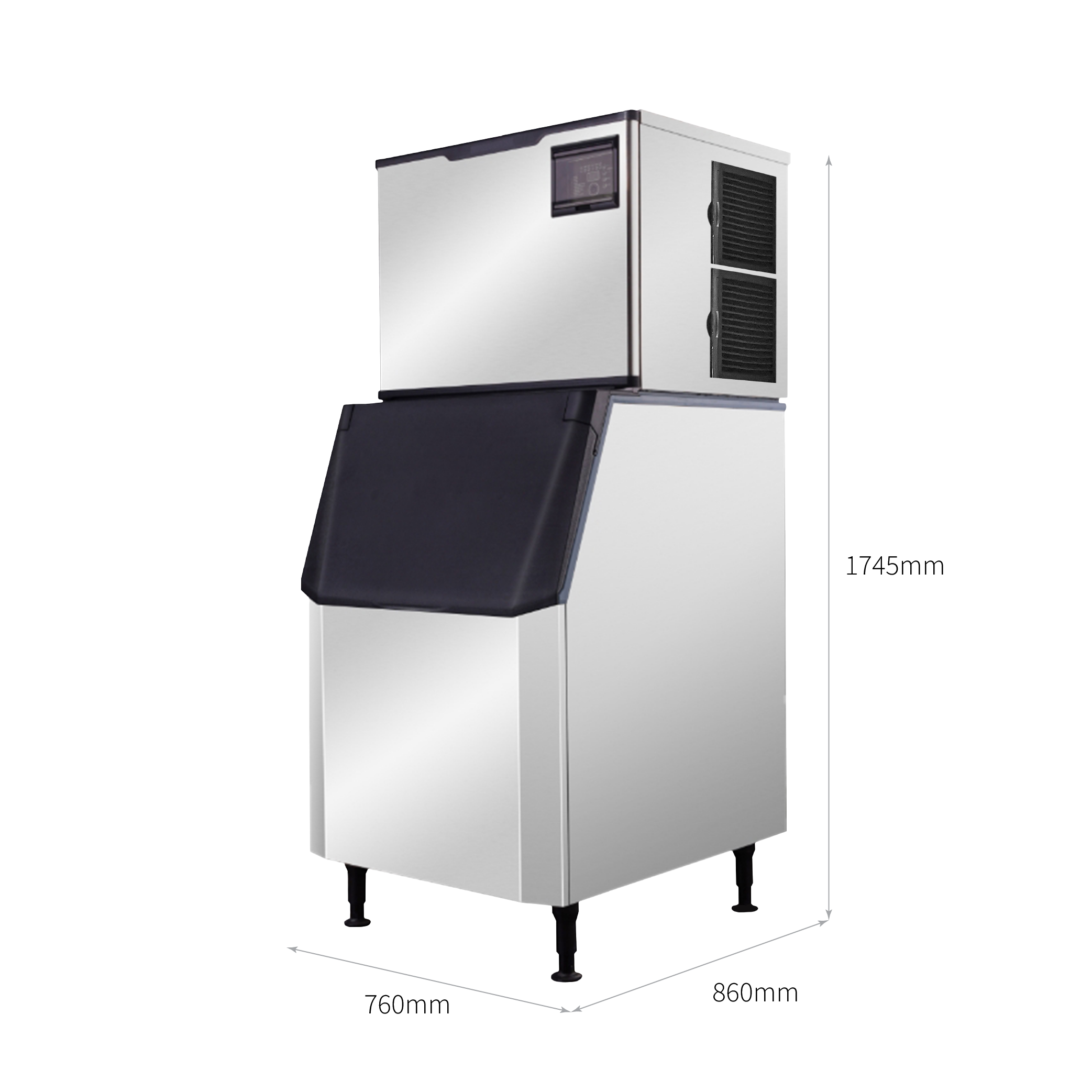 SK-700P-M - เครื่องทำน้ำแข็ง สำหรับร้านอาหาร ร้านกาแฟ